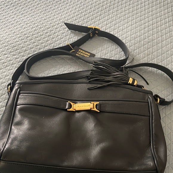 Laura Scott | Bags | Navy Blue Genuine Leather Man Made Trim Laura ...